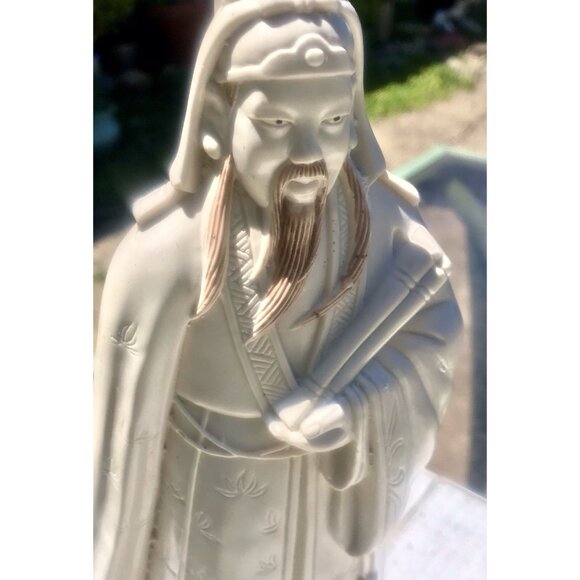 Accents | Vtg Chinese Men Scholar Fortune Prosperity 11 Thailand Statue ...